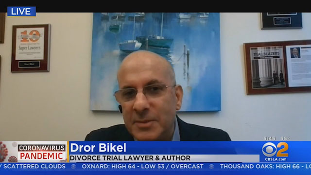 Matrimonial Lawyer Dror Bikel on CBS LA | Coronavirus